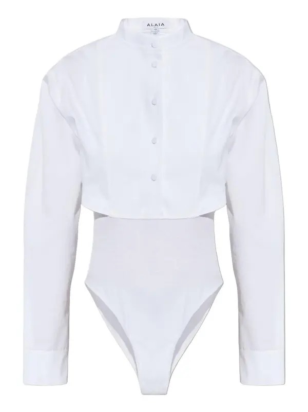 Alaïa Cotton Bodysuit - White