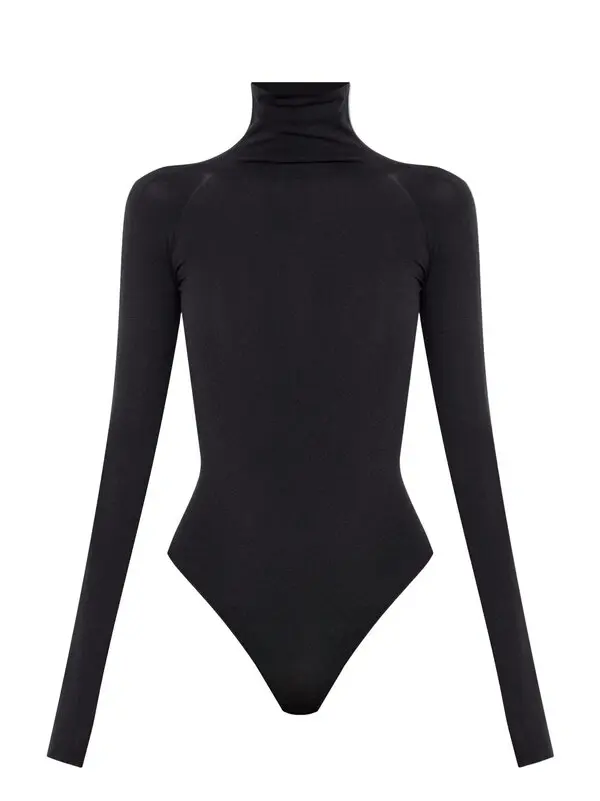 Alaïa Turtleneck Bodysuit - Black
