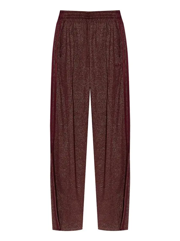 Adidas Originals By Alexander Wang Sweatpants With Lurex Thread - Burgundy