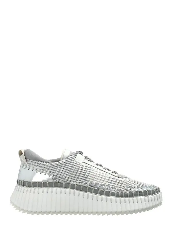 Chloé Low-top Sneakers With Serrated Tread - White