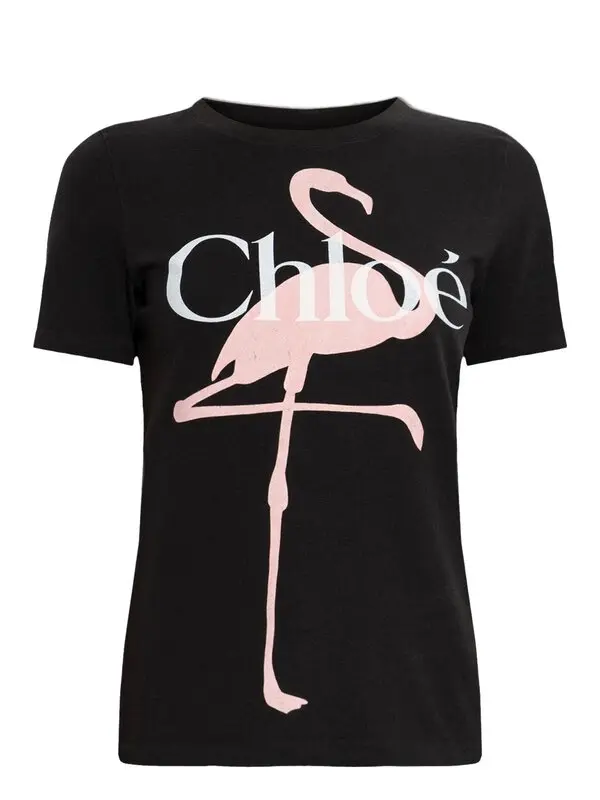 Chloé T-shirt With Logo - Black