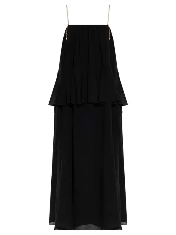 Chloé Long Silk Dress - Black