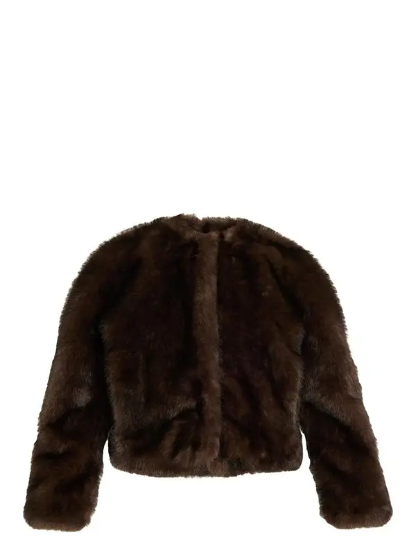 A.L.C. Gwen Faux Fur Jacket - Mink