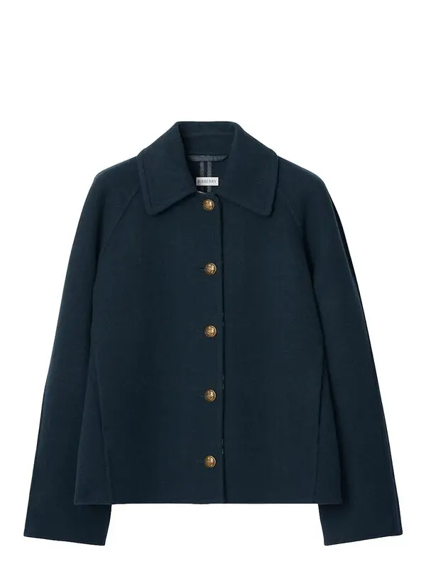 Burberry Brilley Wool Shirt Jacket - Pilot Blue
