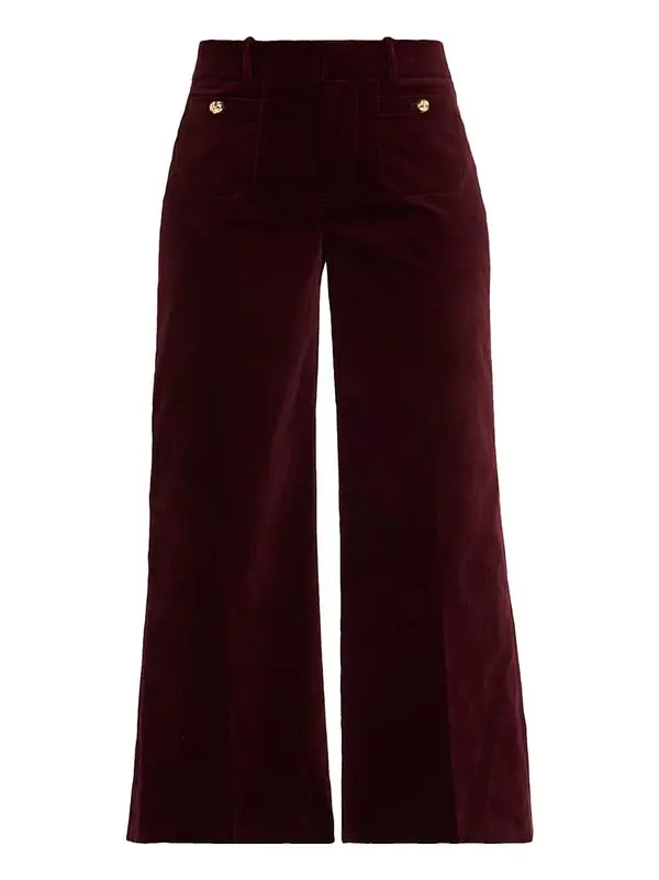 FRAME The Modernist Pocket Trousers - Dark Red