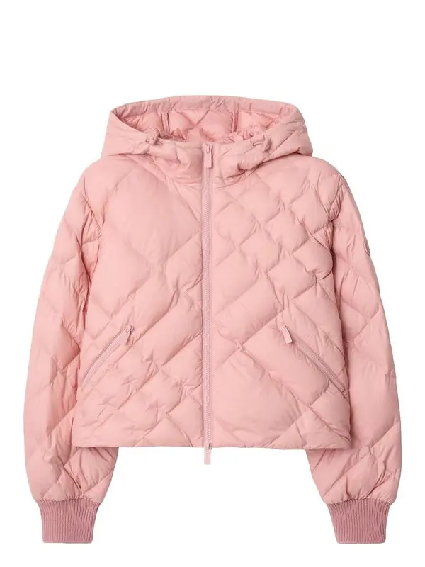 Burberry Quilted Hooded Jacket - Begonia Pink