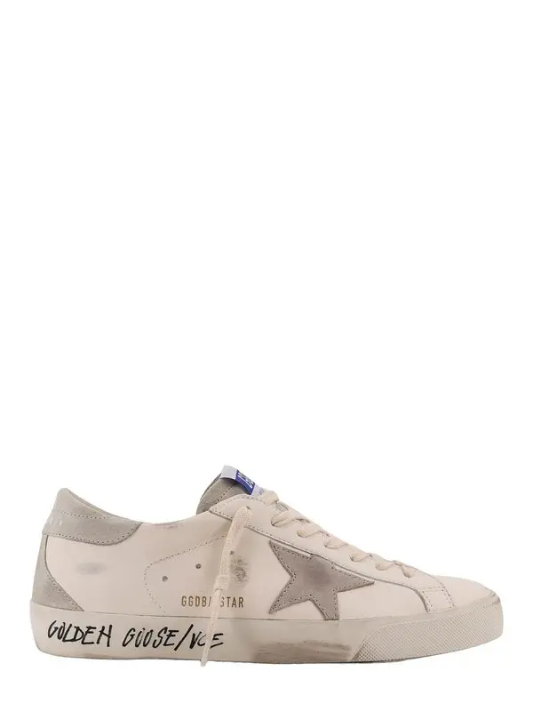 GOLDEN GOOSE Super Star Leather Sneakers - Grey