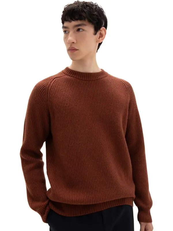 Johnstons Of Elgin Cashmere Crewneck Jumper - Orange