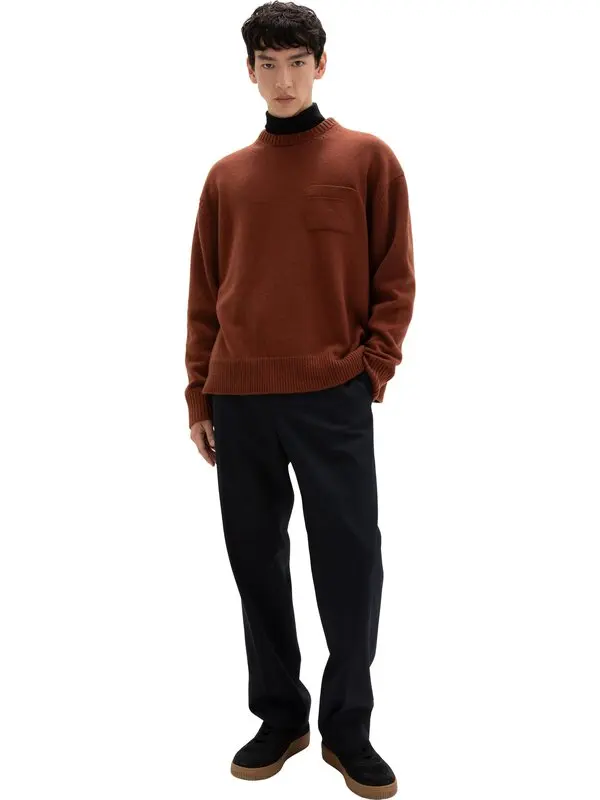 Johnstons Of Elgin Oversized Cashmere Jumper - Red