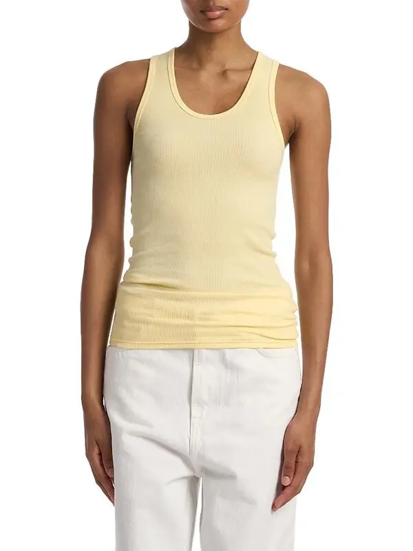 Wardrobe.NYC Ribbed Tank Top - Lemon
