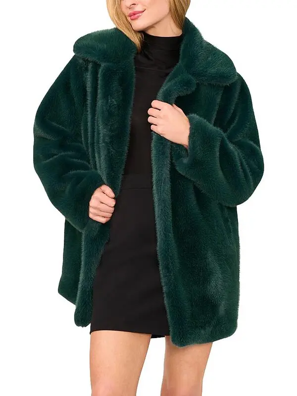 Ted Baker London Faux Fur Coat - Rain Forest