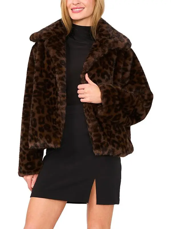 Ted Baker London Aryanal Cropped Faux Fur Coat - Rich Black