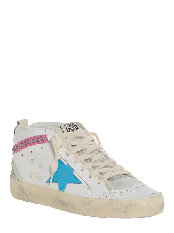 GOLDEN GOOSE Mid Star Mid Top Sneakers - Optic White