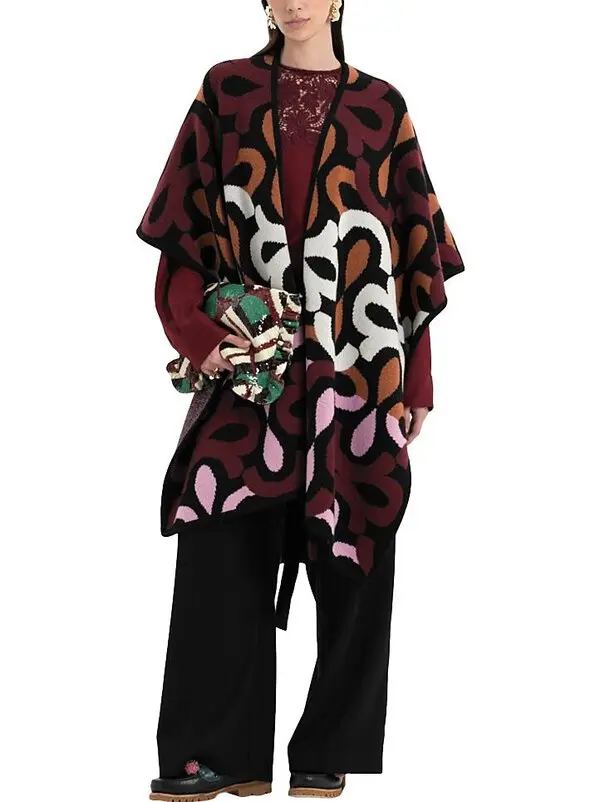 La DoubleJ Maiolika Wool Robe - Multicolor
