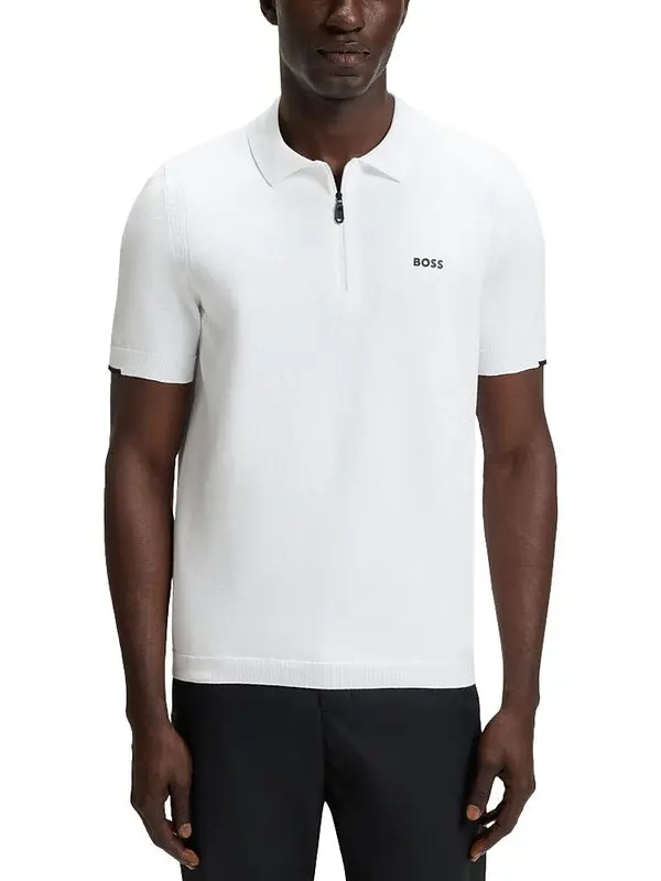 BOSS Short Sleeve Polo Shirt - White