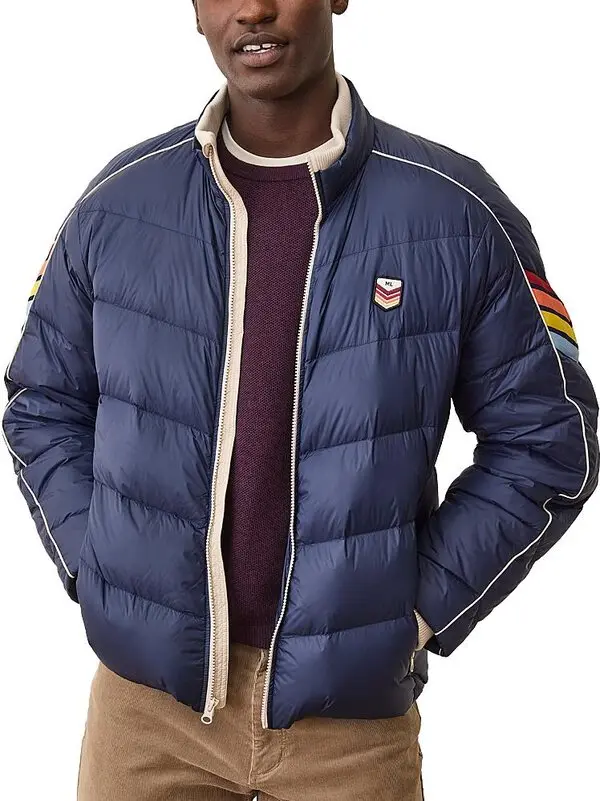 Marine Layer Bode Puffer Jacket - Navy