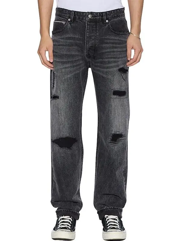 Ksubi Hazlow Selvedge Replika Straight Fit Jeans - Charcoal