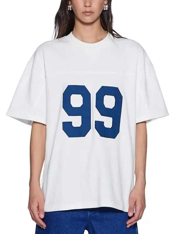 Ksubi 99 Jersey Boyfriend Short Sleeve Tee - White