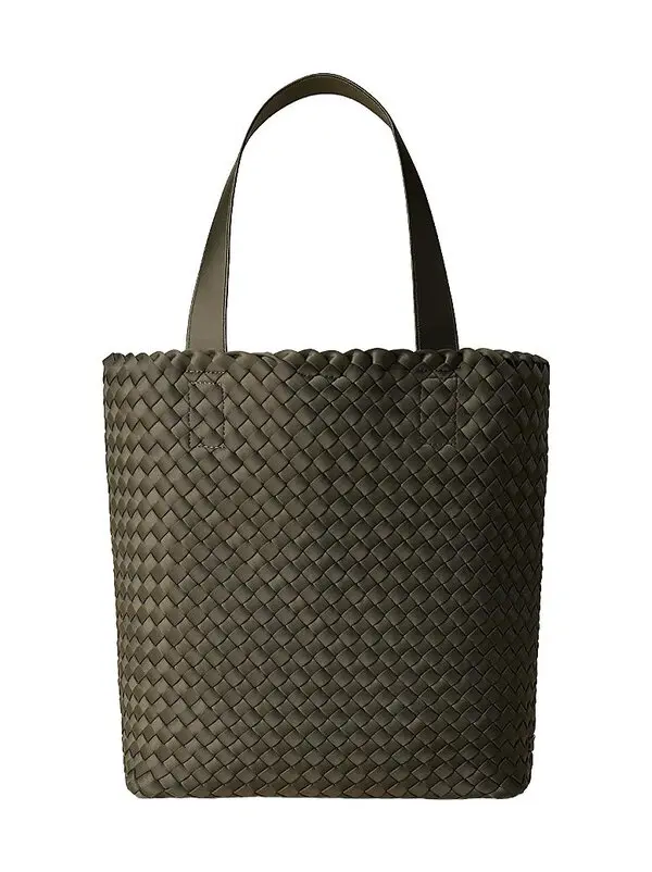 NAGHEDI Cosmo Large Woven Tote Bag - Olive