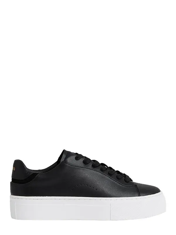 REISS Francesca Low Top Sneaker - Black