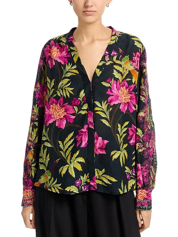 Kobi Halperin Jennifer Blouse - Black Multi