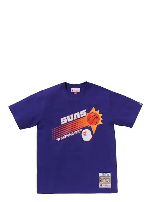 A BATHING APE X Mitchell & Ness Nba Phoenix Suns Tee Shirt - Purple