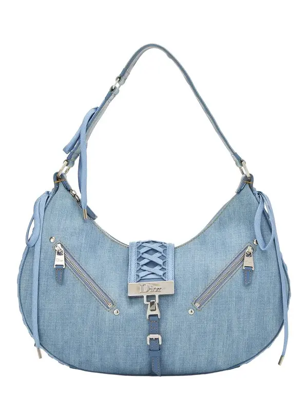 Dior Denim 'admit It' Shoulder Bag - Blue