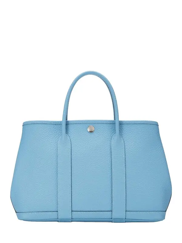Hermès Country Garden Party 30 Tote - Turquoise Blue