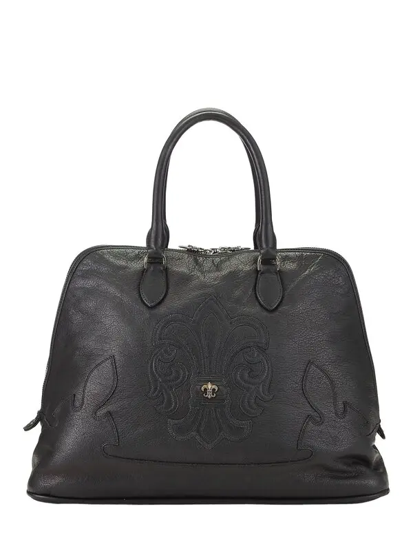 Chrome Hearts Leather Slouchy Mo Bag - Black