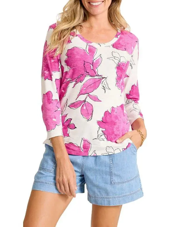 Tommy Bahama Ashby Isles Floral Cotton T-shirt - Coconut