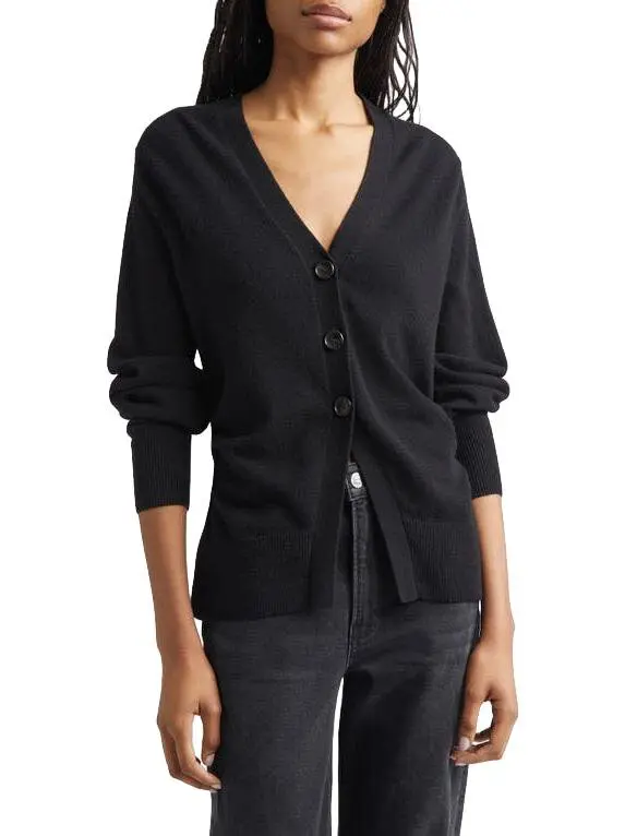 Veronica Beard Lamotte Cashmere Cardigan - Black