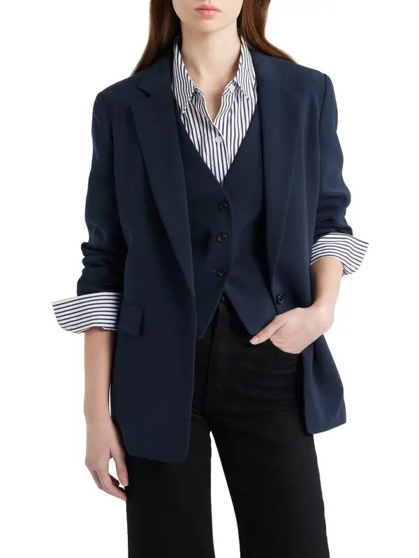 Rag & Bone Jennifer Slim Fit Vest And Blazer Set - Sal