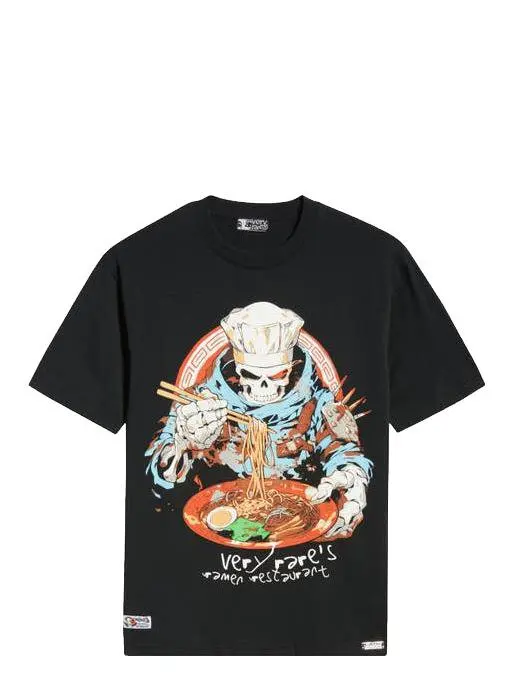 VERYRARE Skull Chef Cotton Graphic T-shirt - Black