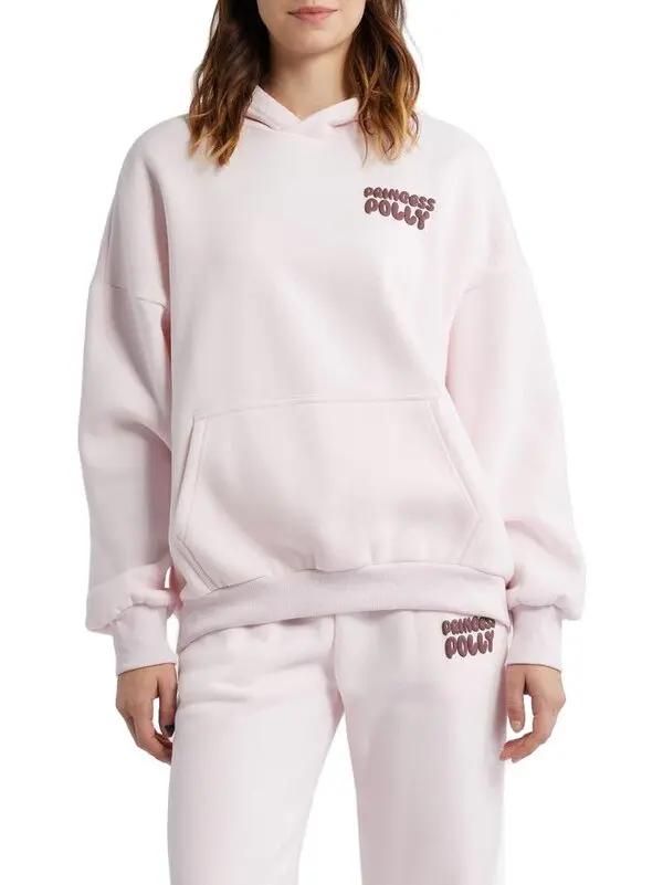 Princess Polly Brand Logo Hoodie - Pink