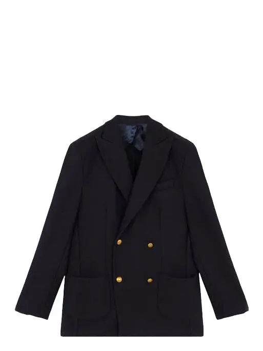 FORTELA David Double-breasted Jacket - Navy Blue
