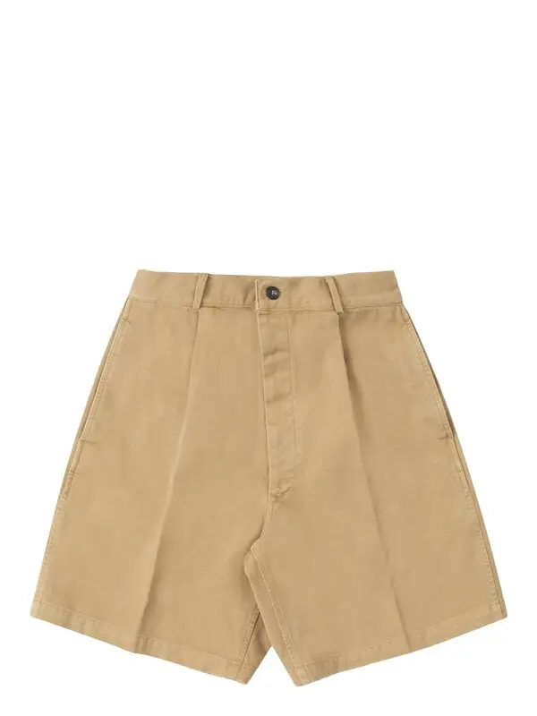 FORTELA Jillian Canvas Cotton Shorts - Camel