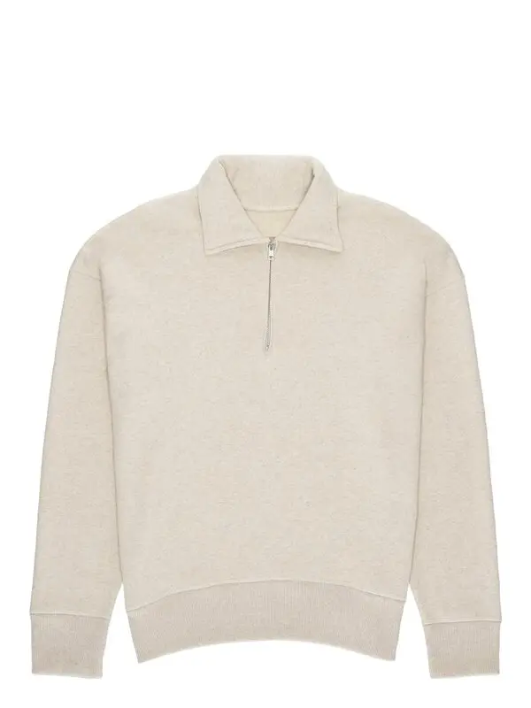 FORTELA Idaho Cotton Zip Sweatshirt - Off White