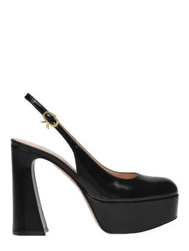 GIANVITO ROSSI Bessie Slingback Pumps - Black Nappa