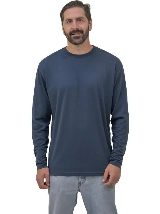 EPIC FITS Long Sleeve Crew Neck T-shirt - Slate Blue