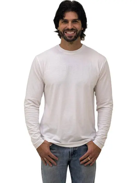 EPIC FITS Long Sleeve Crew Neck T-shirt - White