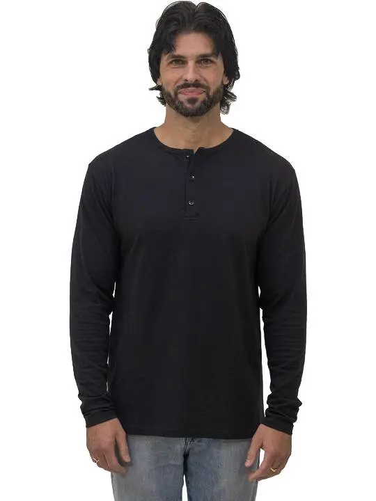 EPIC FITS Long Sleeve Henley - Black