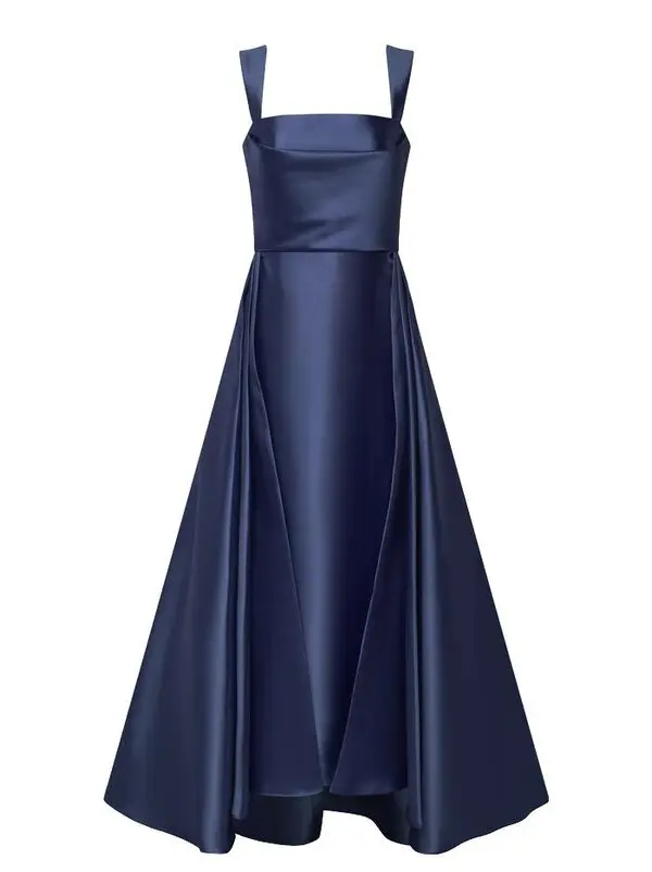 Theia Zendaya Mikado Gown - Navy