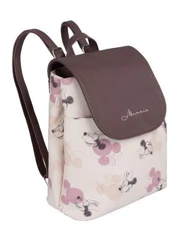 ONIVA Downtown Mini Cooler Backpack - Beige With Vintage Pink Sketch