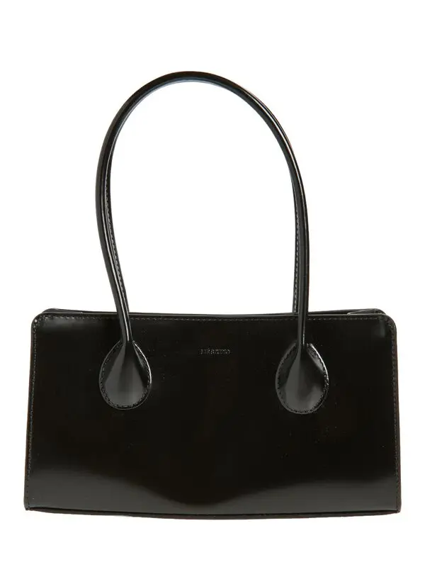 Lié Studio The Lou Top Handle Bag - Black Patent Leather