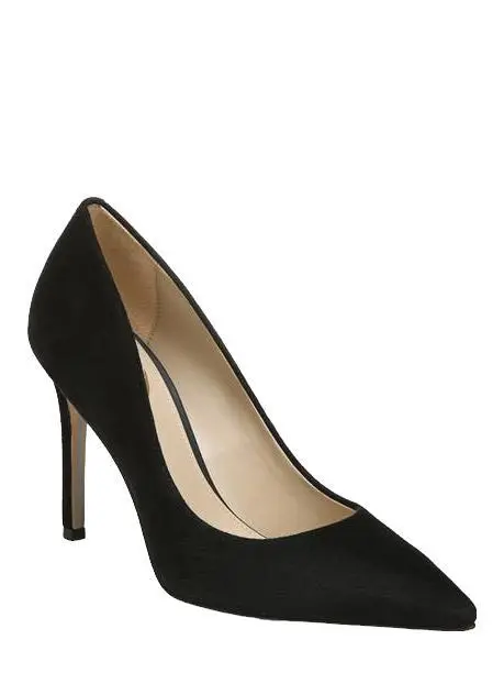 Sam Edelman Hazel Pointed Toe Pump - Black Suede