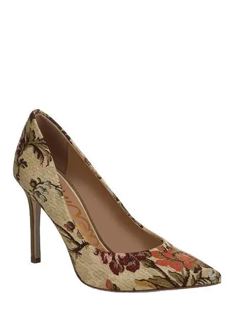 Sam Edelman Hazel Pointed Toe Pump - Natural Multi Se