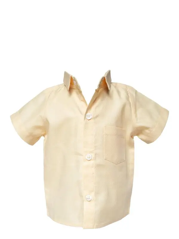 CUCLIE Pointed Collar Shirt - Yellow