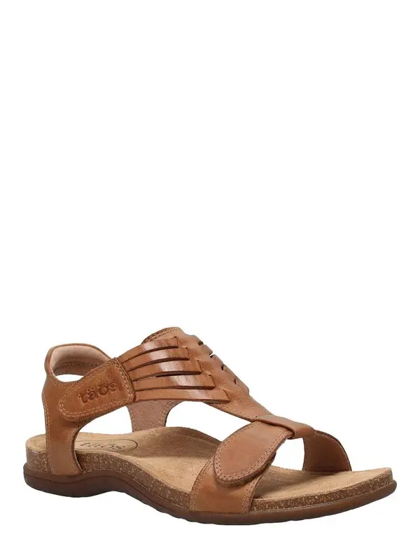 TAOS Wonderful Ankle Strap Sandal - Caramel