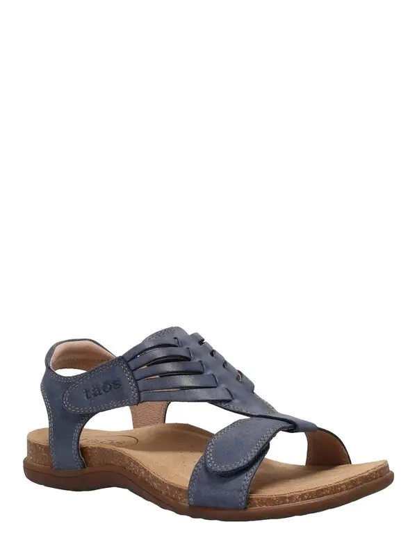 TAOS Wonderful Ankle Strap Sandal - Dark Blue