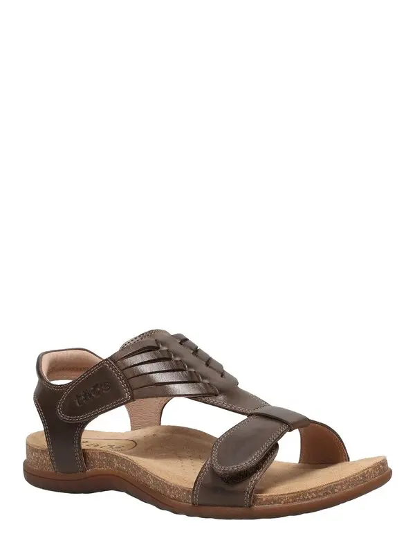 TAOS Wonderful Ankle Strap Sandal - Mocha